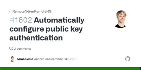 automatically configure public key authentication · issue 1602