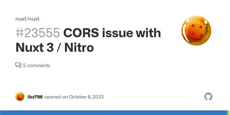 Cors Issue With Nuxt 3 Nitro · Issue 23555 · Nuxtnuxt · Github