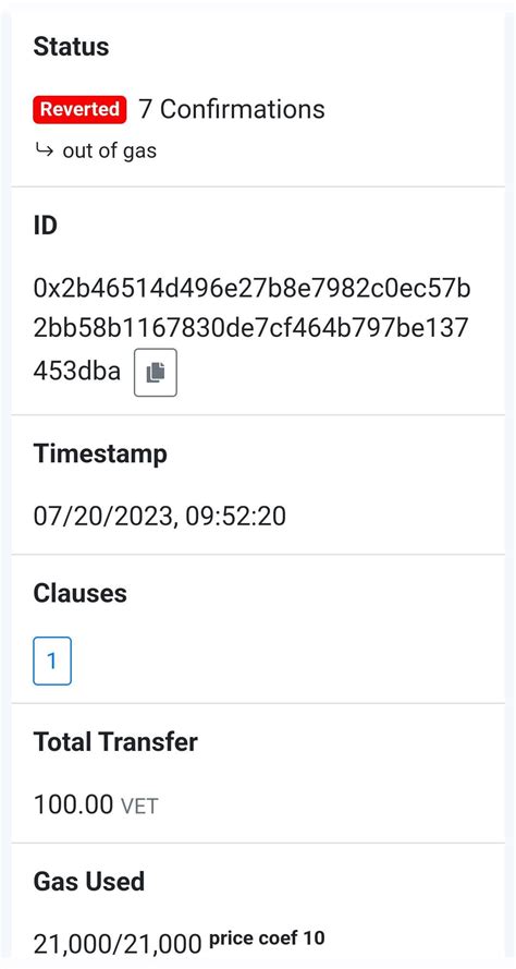 Transaction Reverted Rvechain