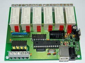 USB PORT RELAY CONTROL WITH ATMEL ATMEGA8 Electronics Projects Usb Electronic Schematics