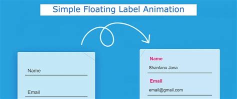 Floating Label Animation Using Html Css Free Code Dev Community