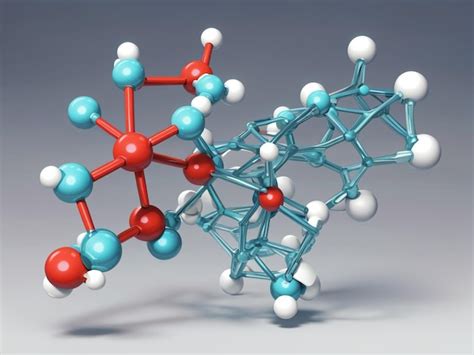 Premium Ai Image Ethereal Chemistry 3d Flat Model Of Ethyl Formate Molecular Structure