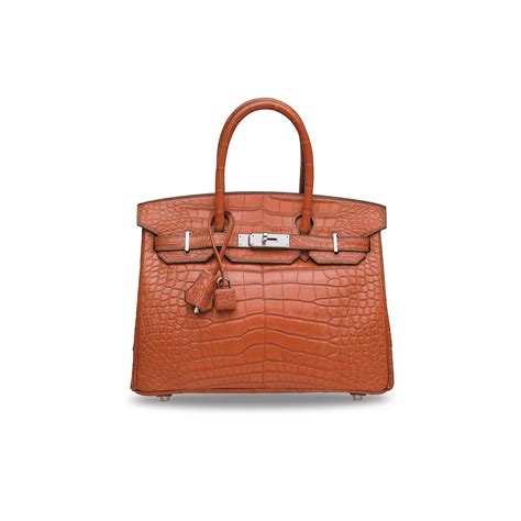 A Matte Sanguine Alligator Birkin 30 With Palladium Hardware HermÈs