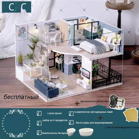 Diy миниатюрный мансардный кукольный домик реалистичные мини 3d деревянные игрушки ручной сборки