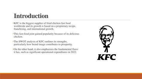SOLUTION Swot Analysis Kfc Studypool