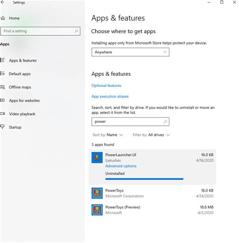 Uninstall Bug · Issue 2165 · Microsoftpowertoys · Github