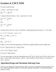 Lecture 4 Notes CSCI 3110 Copy Pdf Lecture 4 CSCI 3110 Two Other