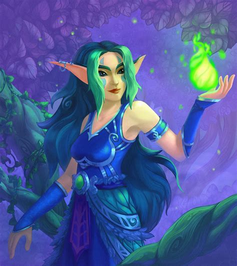 Night Elf Warcraft Art Warcraft Расы Warcraft Варкрафт