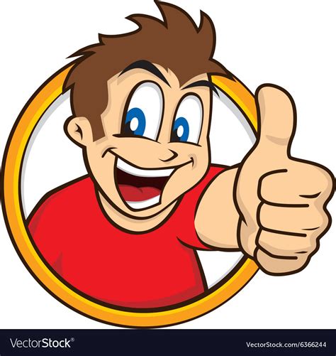 Thumbs Up Cartoon Character At Patricia Keller Blog