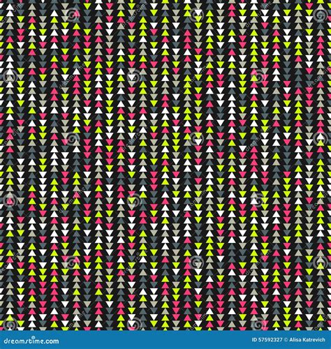Abstract Triangles Seamless Pattern Background Stock Vector