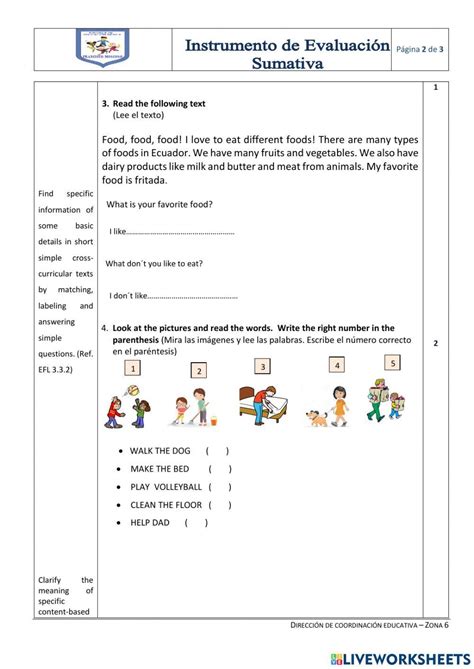 Ficha Sexto Iris M Live Worksheets