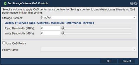 Storage Volume Set Qos Controls Osnexus Online Documentation Site