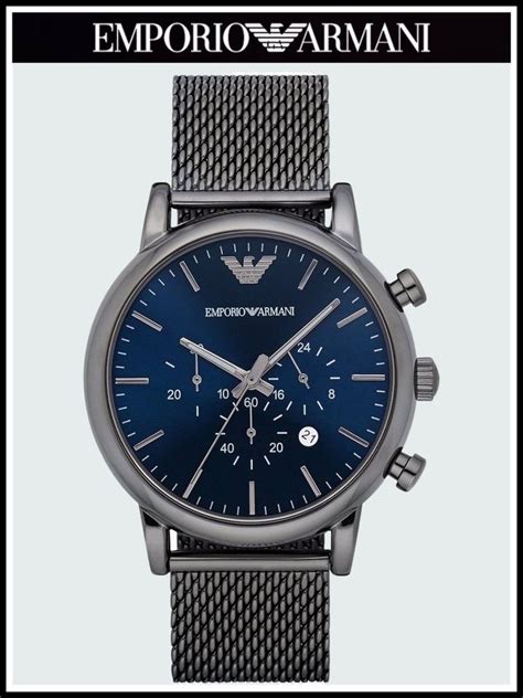 Мужские наручные часы Emporio Armani черные кварцевые - купить с ...
