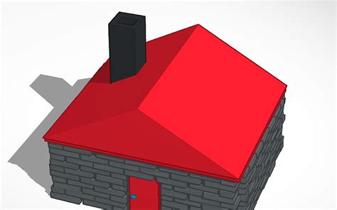 3d Design Küçük Taş Ev Tinkercad