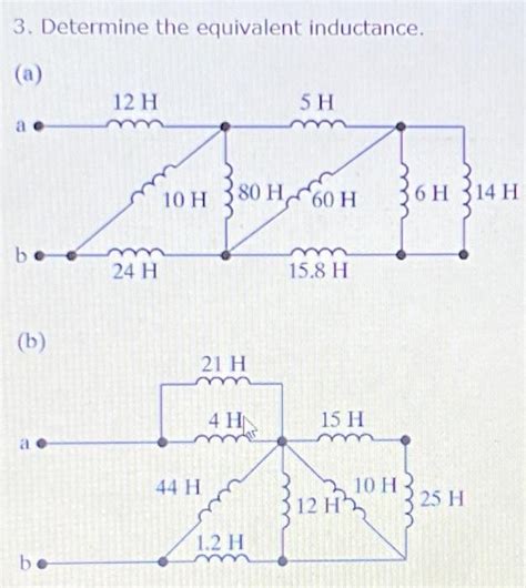 Solved 3. Determine the equivalent inductance. | Chegg.com