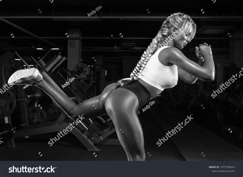 Portrait Sexy Athlete Doing Hamstring Exercise Stock Photo 1973189624 Shutterstock