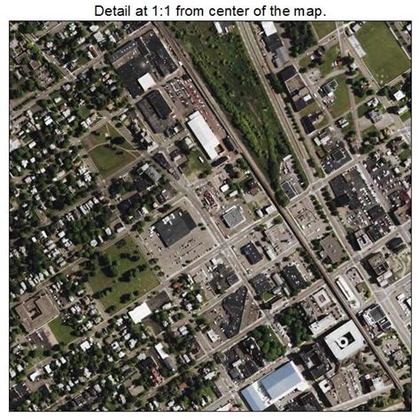 Aerial Photography Map Of Elmira Ny New York