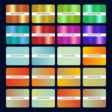 Premium Vector Gradient Vibrant Colorful Pattern Combination Colors