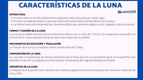 6 Principales CaracterÍsticas De La Luna Resumen