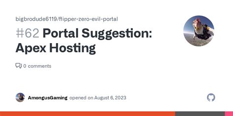 Portal Suggestion Apex Hosting · Issue 62 · Bigbrodude6119flipper