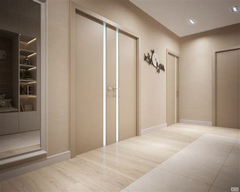 современные двери в прихожей Beige Living Rooms Room Divider Room