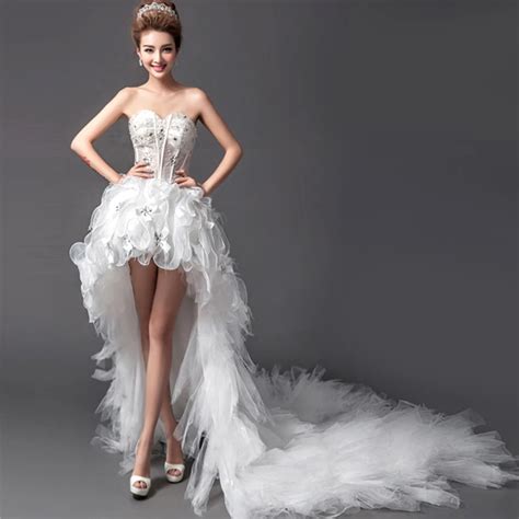 Wedding Dresses Short In Front With Long Train Bestweddingdresses