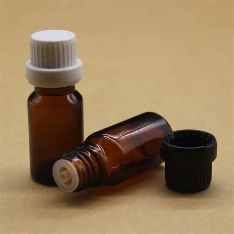10 Ml Amber Glass Dropper Bottle With Tamper Evident Cap Euro Dropper For Essential Oil Home