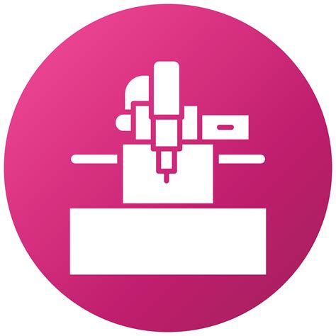 Cnc Machine Icon Style Vector Art At Vecteezy