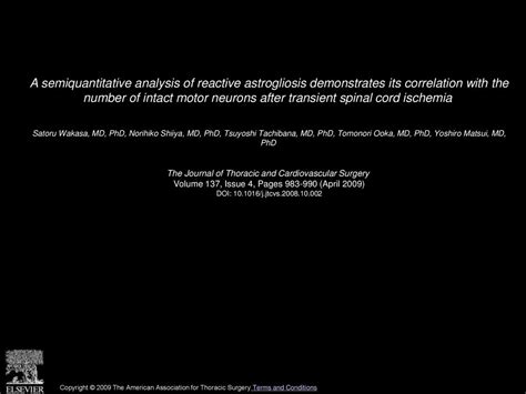 A Semiquantitative Analysis Of Reactive Astrogliosis Demonstrates Its