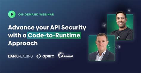 Apiiro On Linkedin Dark Reading Webinar Code To Runtime Api Security