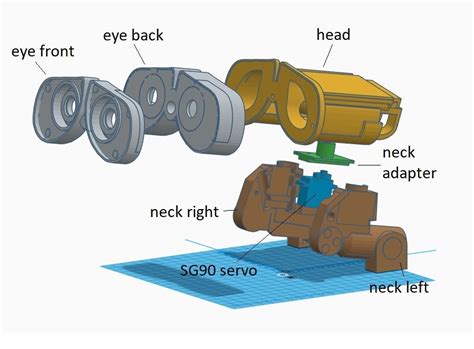 Free Stl File Wall E Head And Neck Remix 🤖・design To Download And 3d Print・cults