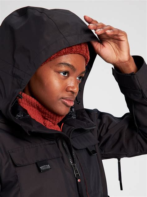 Burton Amora Anorak Jacket Womens In True Black Trigger Bros