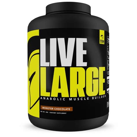 Titan Nutrition Live Large Anabolic Mass Builder 4kg Gs Nutrition