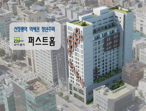 역세권청년주택 강남구 선정릉역 모아엘가 퍼스트홈 모집공고 평면도 네이버 블로그