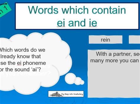 Ei And Ie Words Teaching Resources