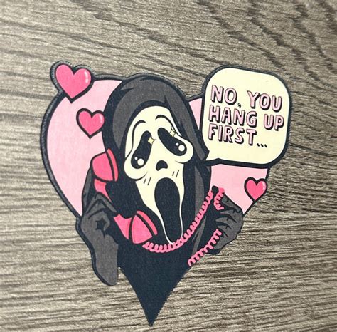 Ghostface Sticker Scream Sticker Horror Movie Scary Movie Etsy