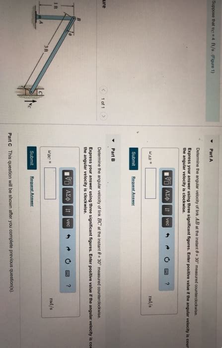 Solved Determine The Angular Velocity Of Link AB At The Chegg
