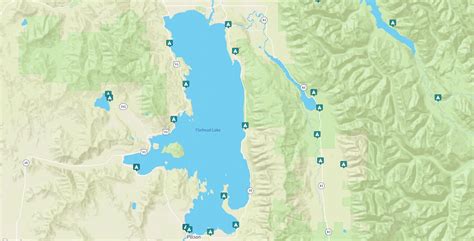 Map Of Flathead Lake