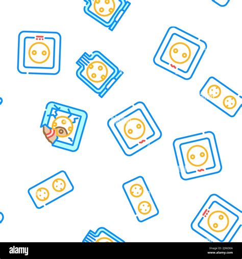 Socket Power Electrical Accessory Icons Set Vector Stock Vector Image Art Alamy