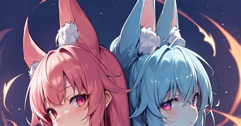 オリジナル 私たちは表裏一体。一緒に相手してくれなきゃヤダ。 るなばるのイラスト Pixiv