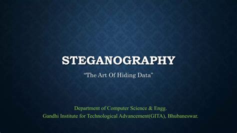 Image Steganography And Cryptography Pptx