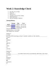 Cis C Week Knowledge Check Docx Week Knowledge Check Due May