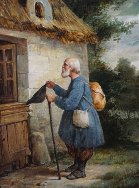 Proantic ÉCOLE FRANÇAISE CIRCA 1850 Le pèlerin mendiant huile