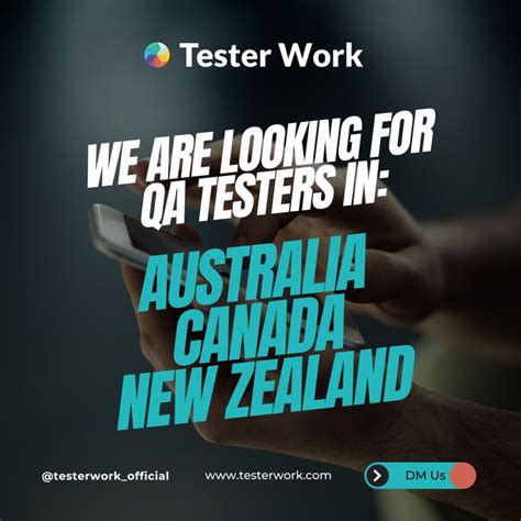 Testing Testingjobs Australia Canada Newzealand Qa Tester Work