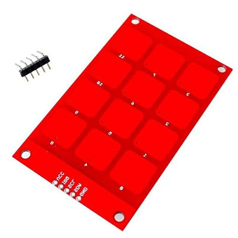 Jual Mpr121 4x3 I2c Capacitive Touch Keypad Module Sensitive Key Keyboard Shopee Indonesia