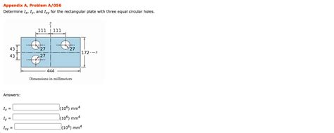 solved appendix a problem a 056 determine ix ly and ixy