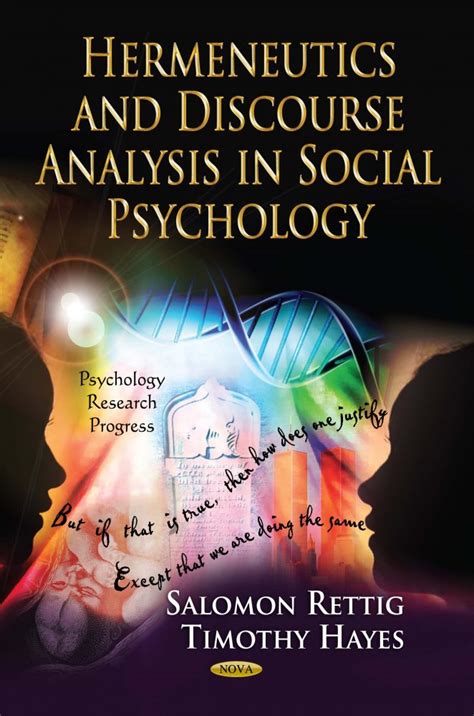 Hermeneutics And Discourse Analysis In Social Psychology Nova Science