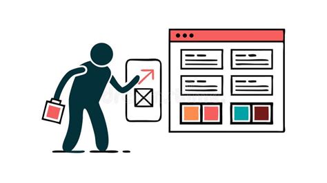 User Interacting With Web Interface Digital Workflow Management