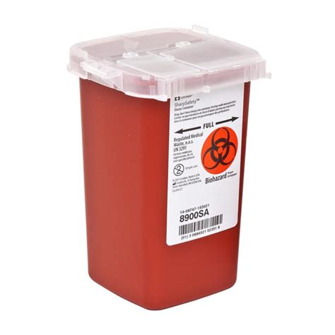 Monoject™ Phlebotomy Sharps Container 1 Quart Red