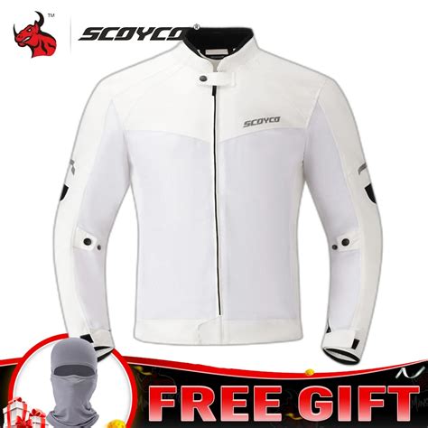 Scoyco Motorcycle Jacket Summer Motorbike Riding Protective Coat
